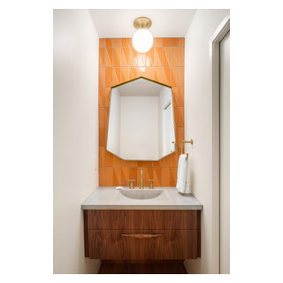 New Generation MCM - Midcentury - Powder Room - Portland - by M.O.Daby ...