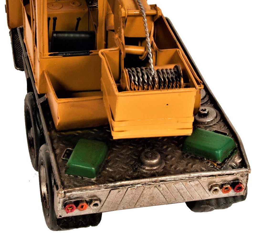 Old Modern Handicrafts AR003 Metal Handmade Crane Truck Model ...