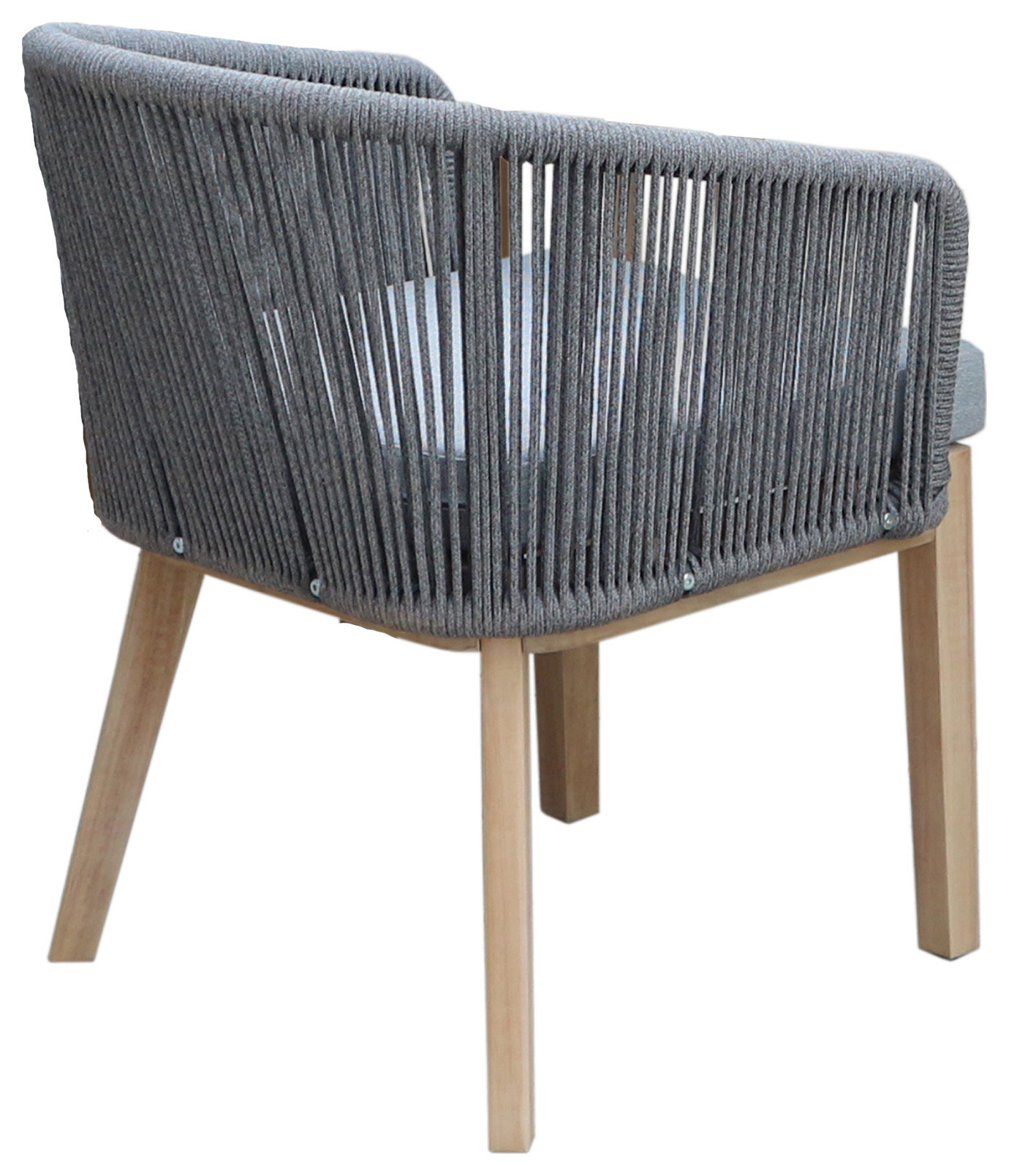 Set of 2 Diego Dining Chairs, Grey - Beach Style - Outdoor Dining ...