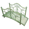 Rustic Green Finish Iron Garden Bridge 18"x40" - French Country ...
