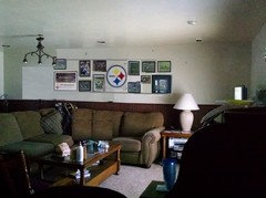 ideas for 20x25 family room with column right in the middle