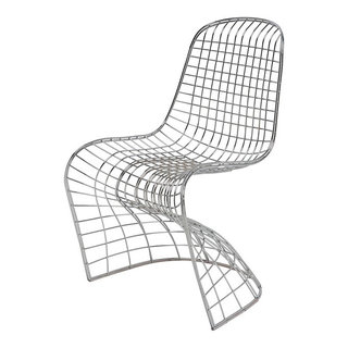 Silver Swerving Dining Chair - Contemporary - Dining Chairs - by ...