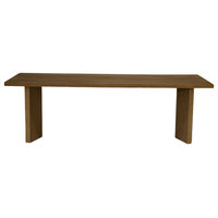 Fraser Rectangular Dining Table, Brown - Farmhouse - Dining Tables - by LH Home | Houzz