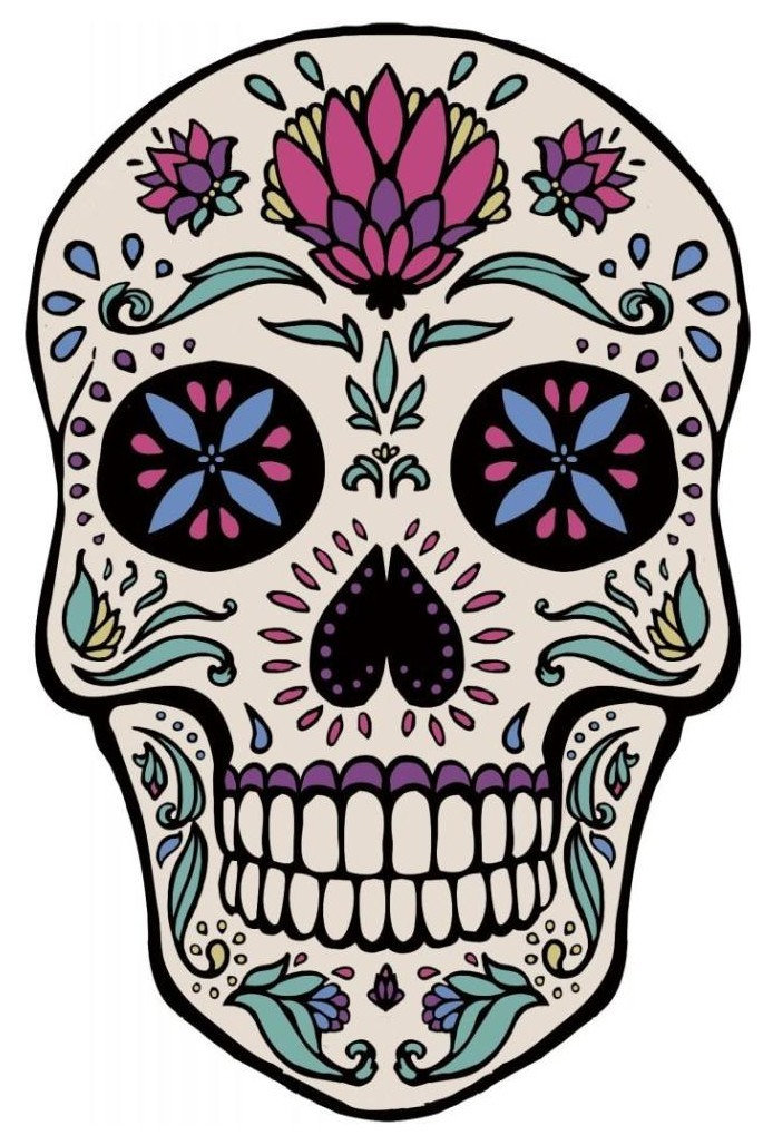 "Sugar Skull II" Digital Paper Print by Janelle Penner, 18"x24", 40 ...