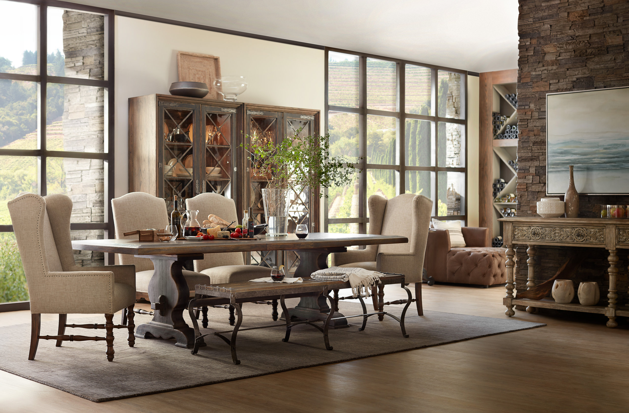 Bandera 86" Table With 2-18" Leaves - Traditional - Dining Tables - by ...