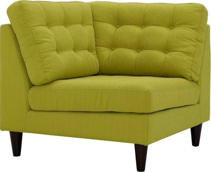 Modern Wheatgrass Empress Upholstered Fabric Corner Sofa, 36"Lx36"Wx35 ...