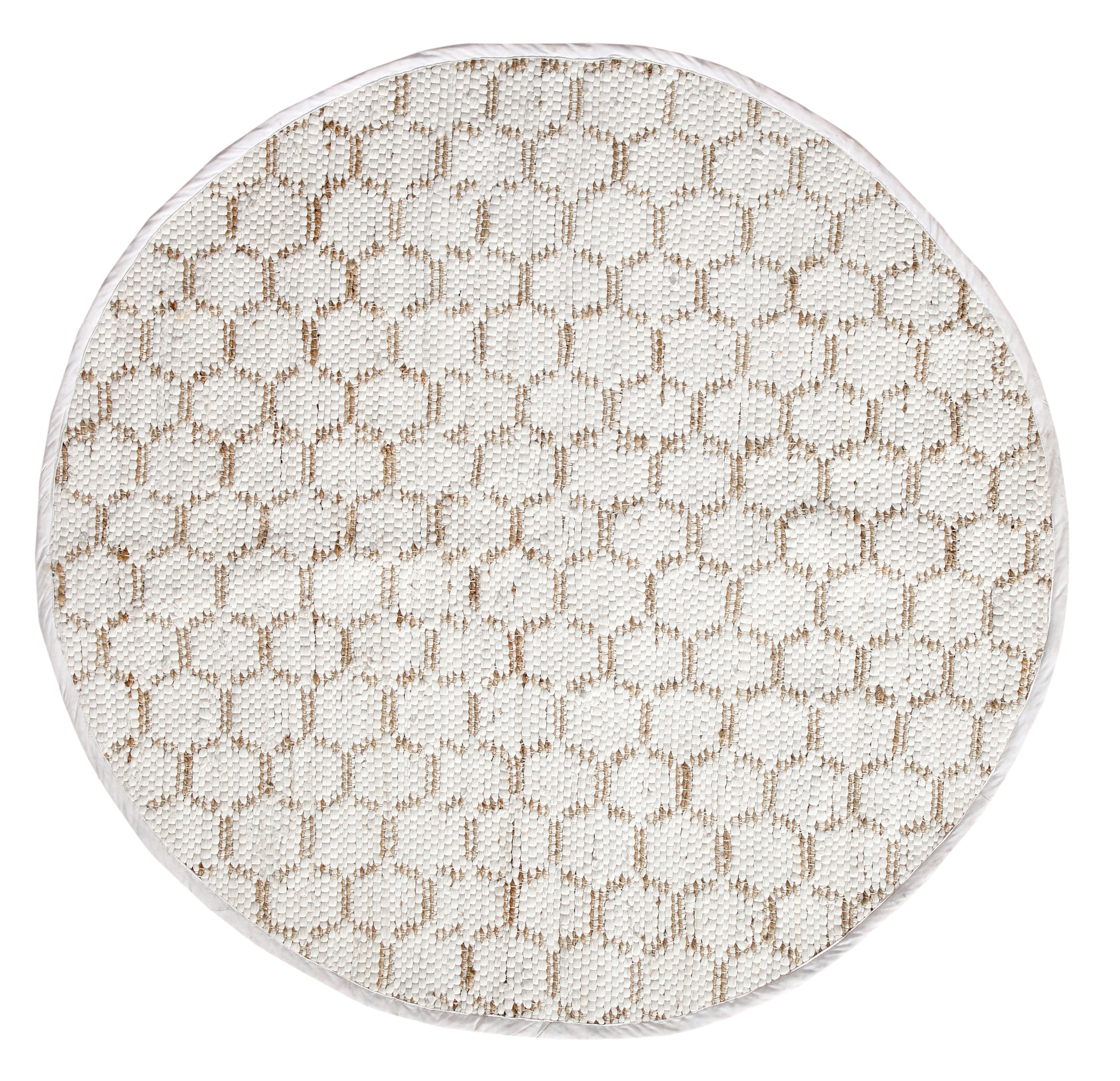 Beehive Modern Round shape Area Rug, 57", 57" Round - Contemporary ...