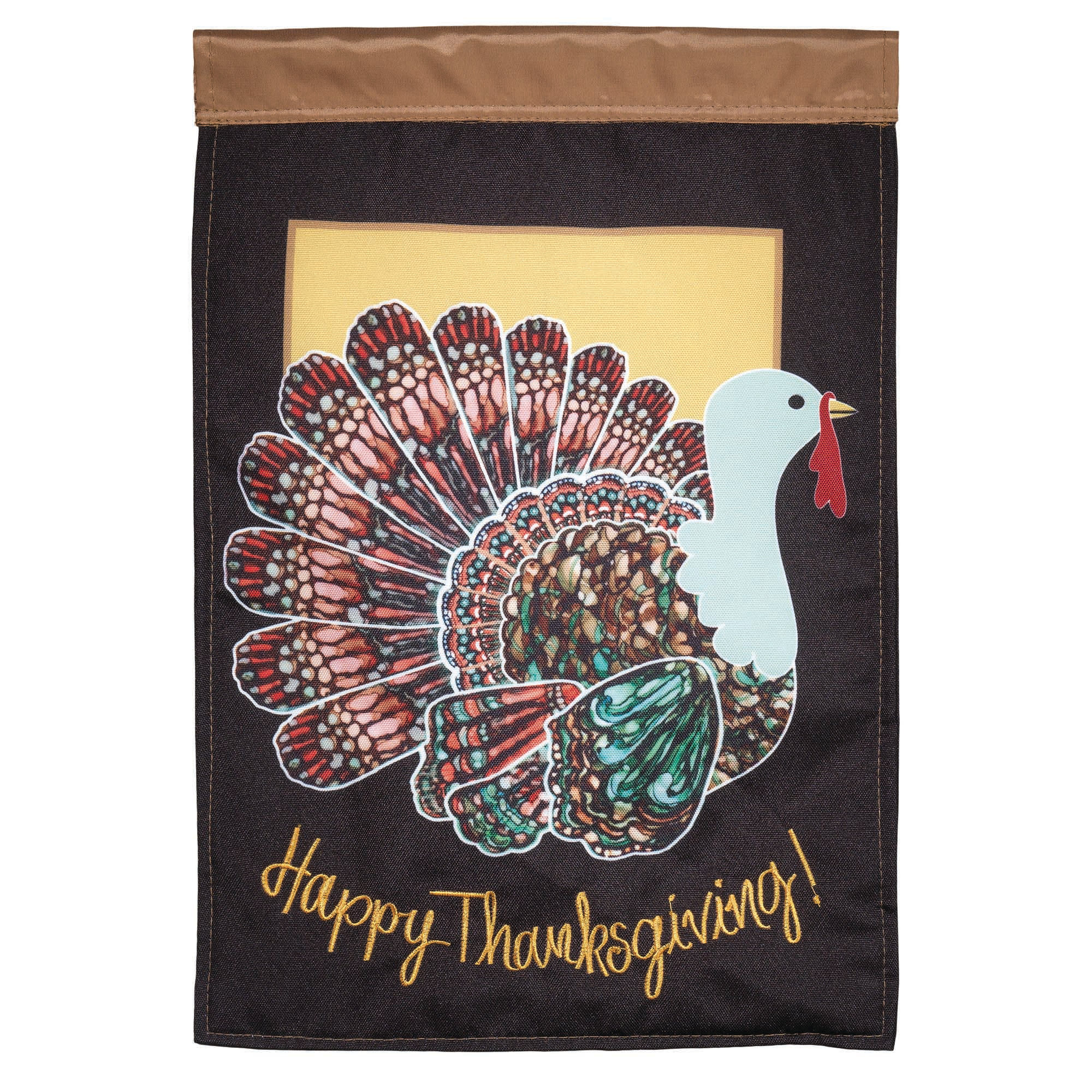 Thanksgiving Double Applique Flag - Traditional - Flags And Flagpoles ...