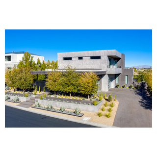 Modern Custom Home in The Ridges - Modern - Exterior - Las Vegas - by ...