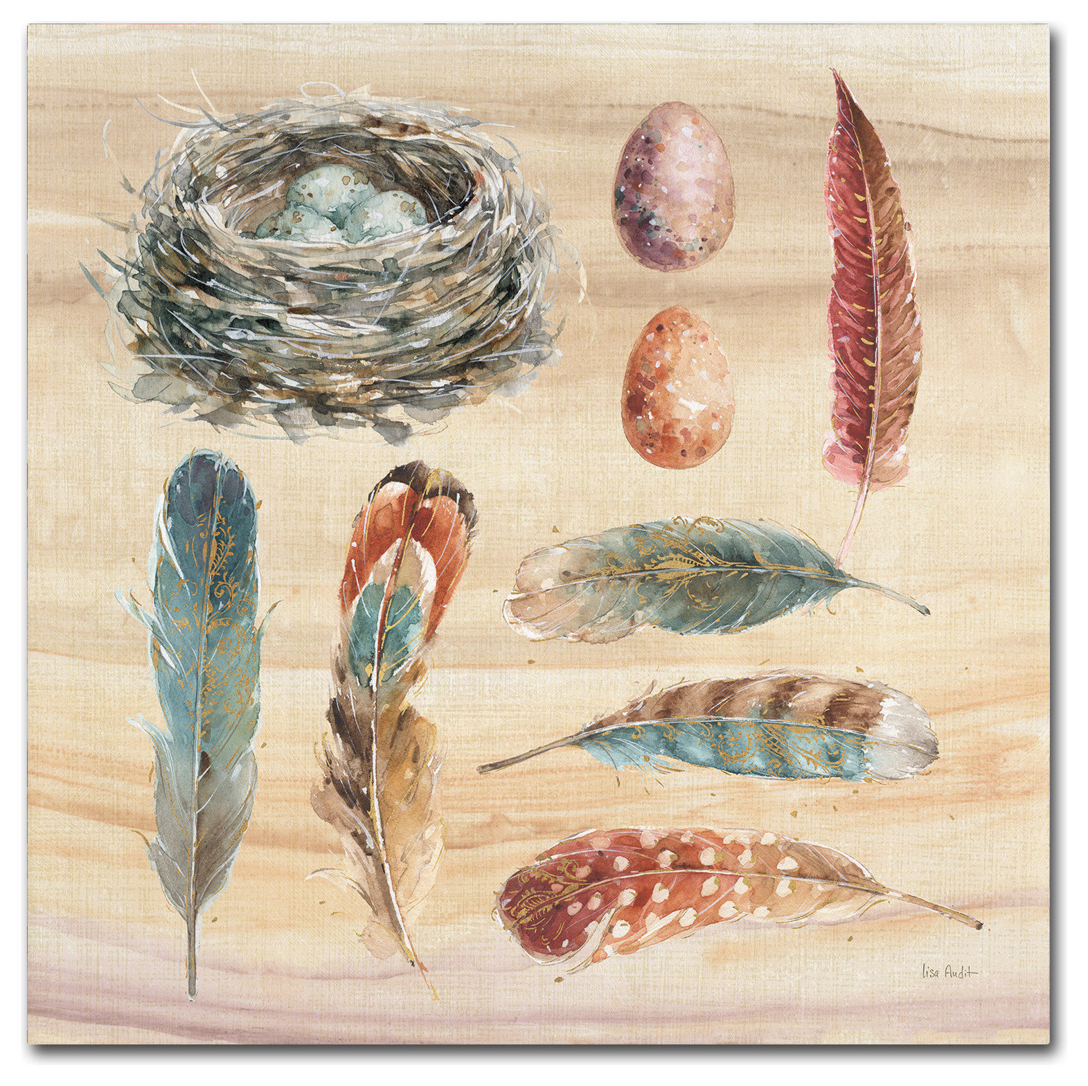 Lisa Audit 'Spiced Nature X' Canvas Art, 18"x18" - Contemporary ...