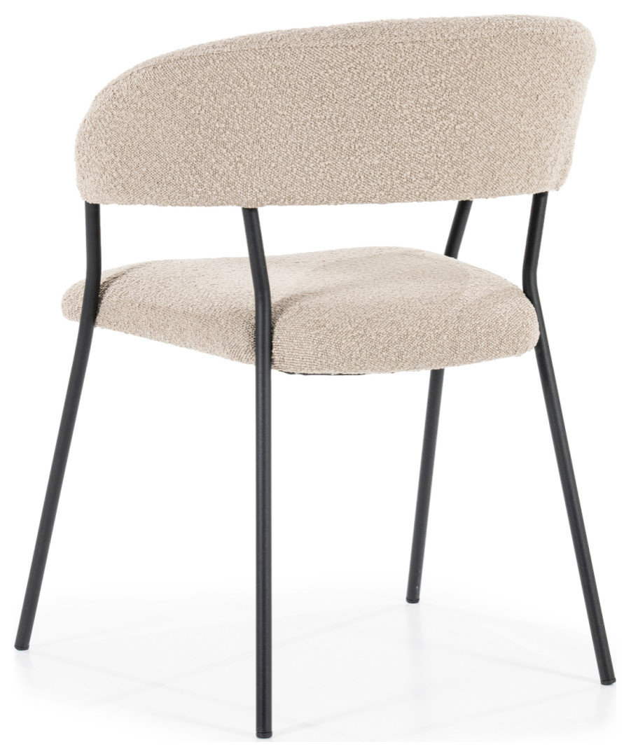 Upholstered Modern Dining Chair, Eleonora Luka - Transitional - Dining ...