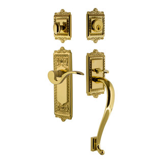 Nostalgic Warehouse Egg & Dart Plate S Grip Entry Set Manor Lever ...