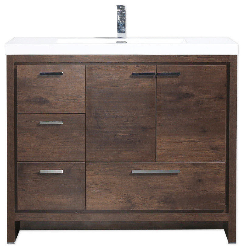 Mod 42" Modern Bathroom Vanity - Transitional - Bathroom Vanities And ...