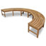 Teak Curved Bench 7' - Transitional - Outdoor Benches - by Goldenteak ...