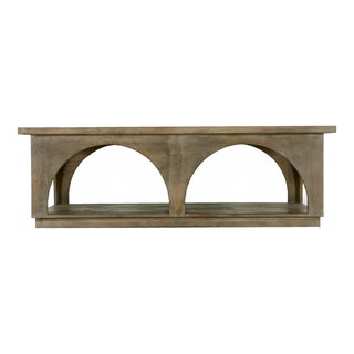 Archie Contemporary Solid Wood Coffee Table, North Creek Brown ...