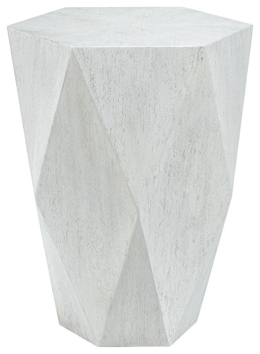 Uttermost Volker White Side Table - Farmhouse - Side Tables And End Tables - by Hudson Home ...