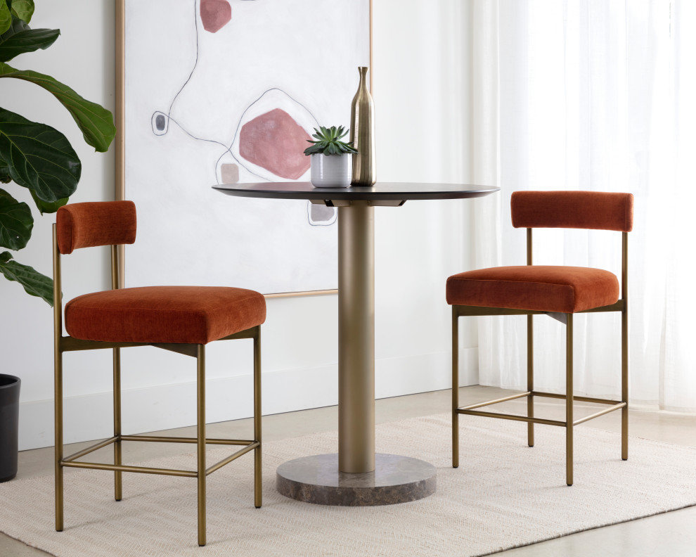 Seneca Counter Stool Antique Brass Danny Rust, Counter Height ...