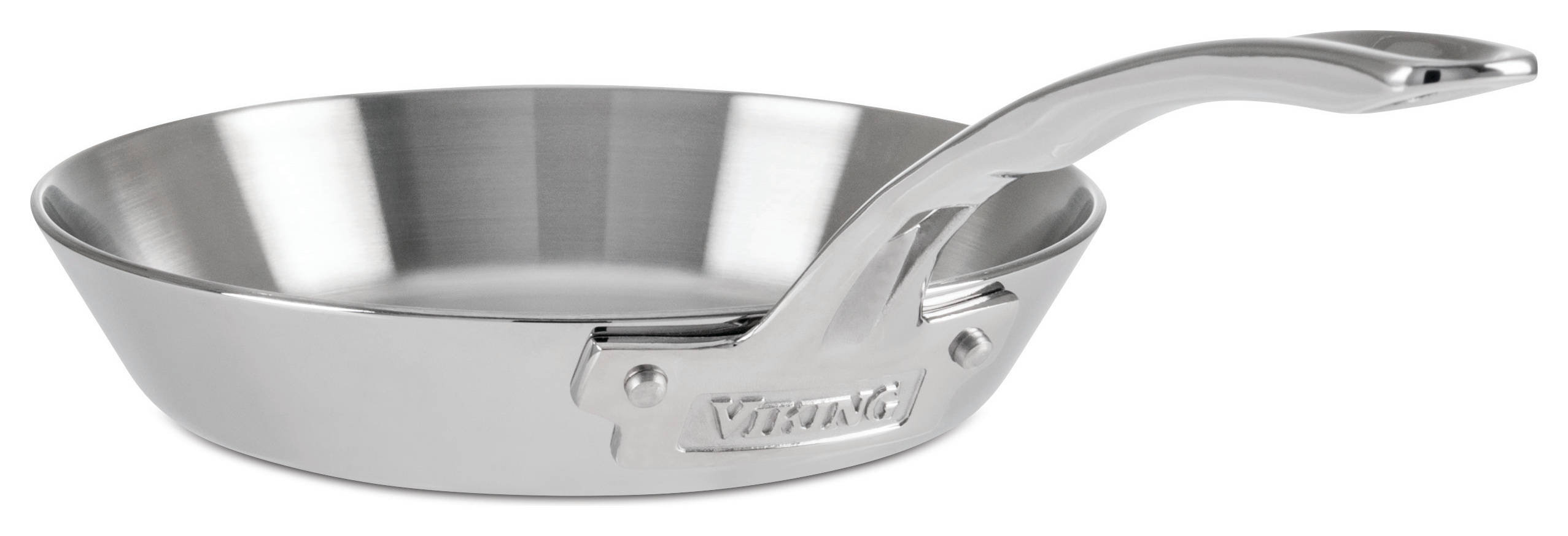 Viking Contemporary Fry Pan, Mirror Finish, 8" - Contemporary - Frying ...
