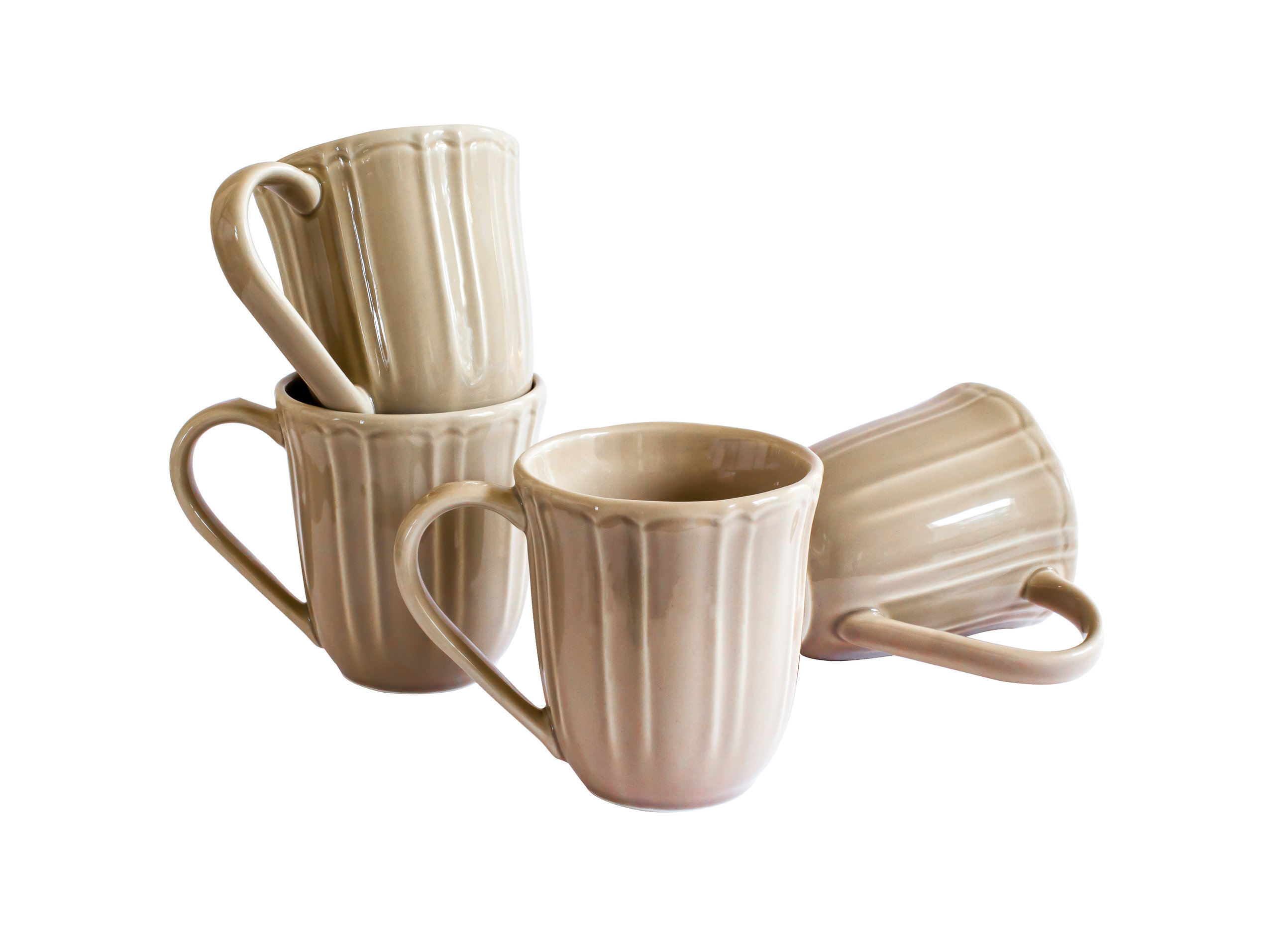Chloe 4 Piece Mug Set - Transitional - Mugs - by Euro Ceramica | Houzz