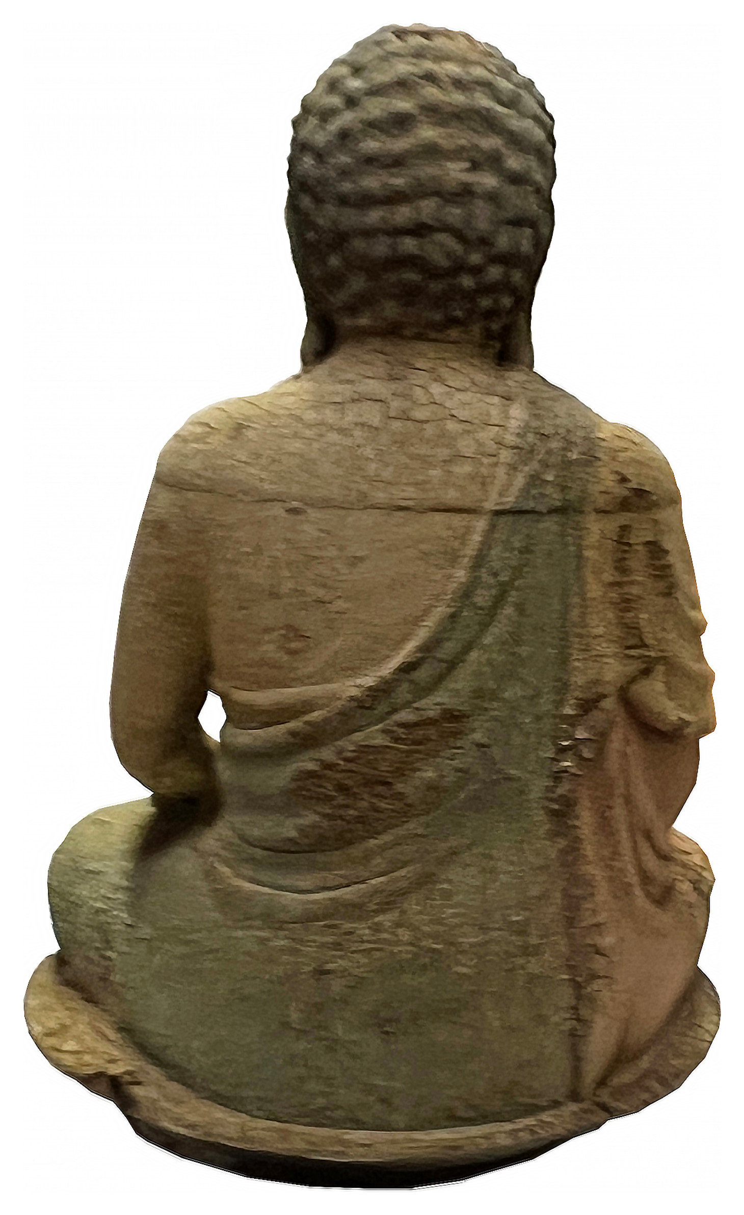 Rustic Wood Sitting Gautama Amitabha Shakyamuni Buddha Statue Hws2708 ...