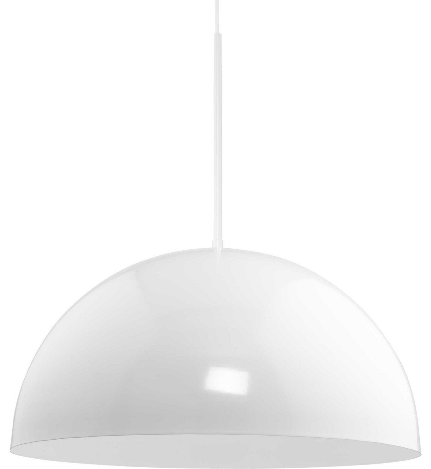 Perimeter One Light Pendant in White - Modern - Pendant Lighting - by ...