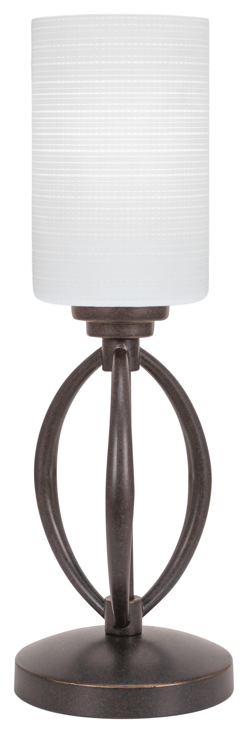 Marquise Accent Lamp In Dark Granite Finish With 4" White Matrix Glass ...