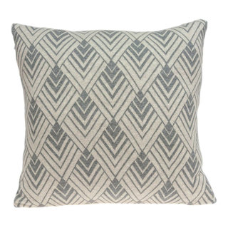 20" X 7" X 20" Charming Transitional Tan Pillow Cover With Down Insert ...