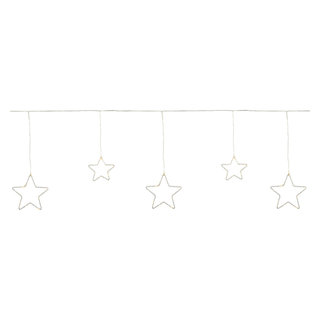 LED Lighted Stars Christmas Garland 4ft Warm White Lights - Modern ...