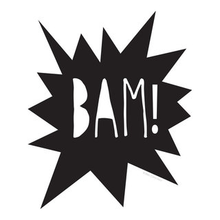 "Bam" Print, Black and White, 11x14 - Contemporary - Prints And Posters ...