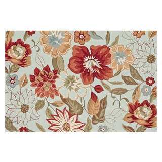 Blue & Red Hooked Polyester Summerton Area Rug by Loloi, 2'-3" X 3'-9 ...