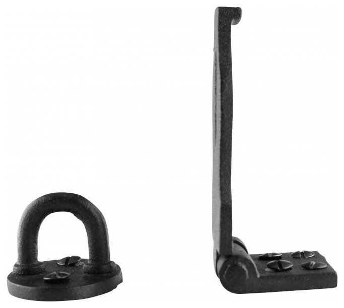 Black Wrought Iron Hasp Lock 4"x1.75" Rust Resistant Pack of 2 ...