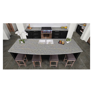 Beverly Blue Quartzite Kitchen - Modern - Kitchen - Phoenix - by ...
