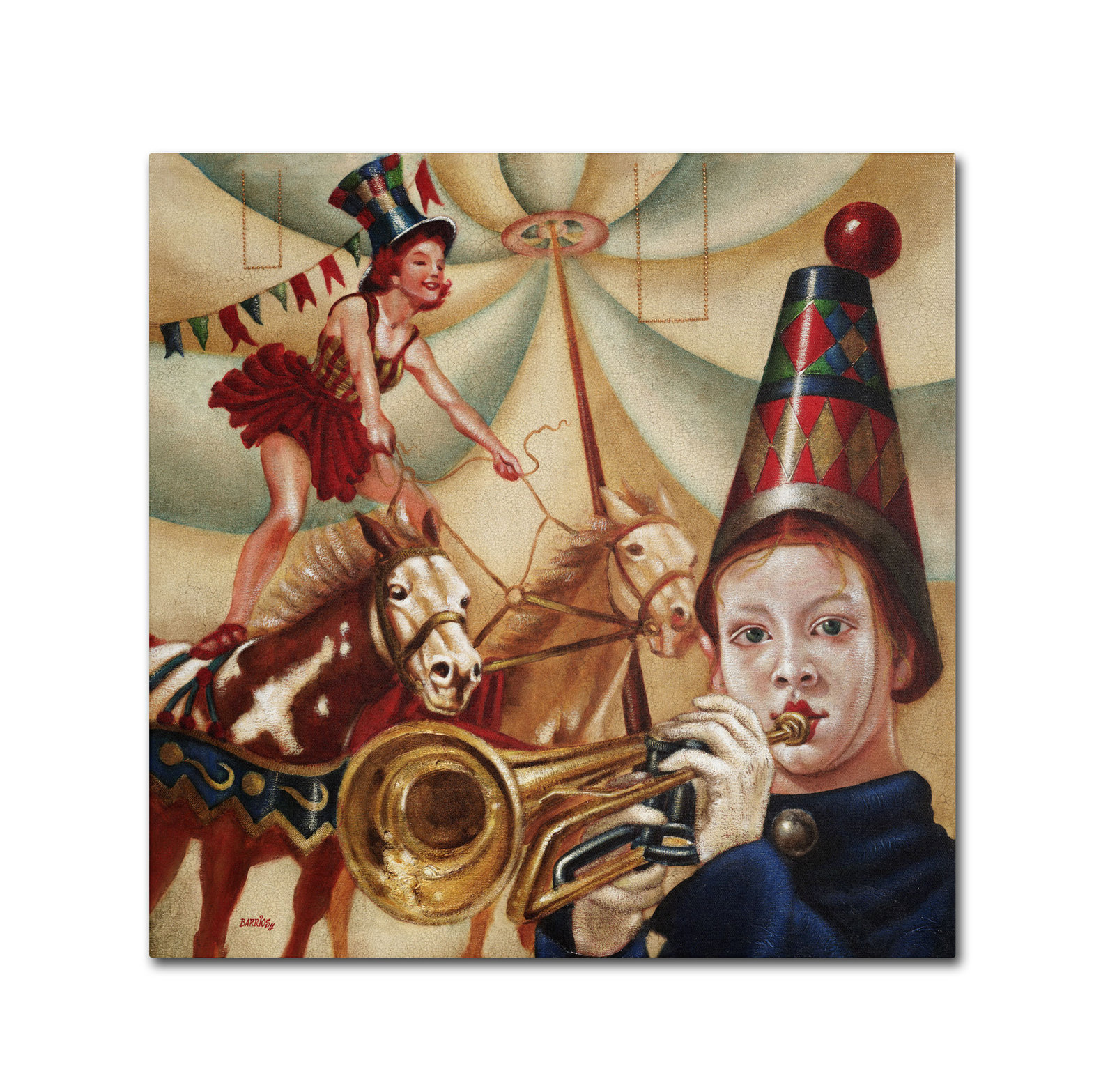 'Preludio' Canvas Art by Edgar Barrios, 14" x 14" - Traditional ...
