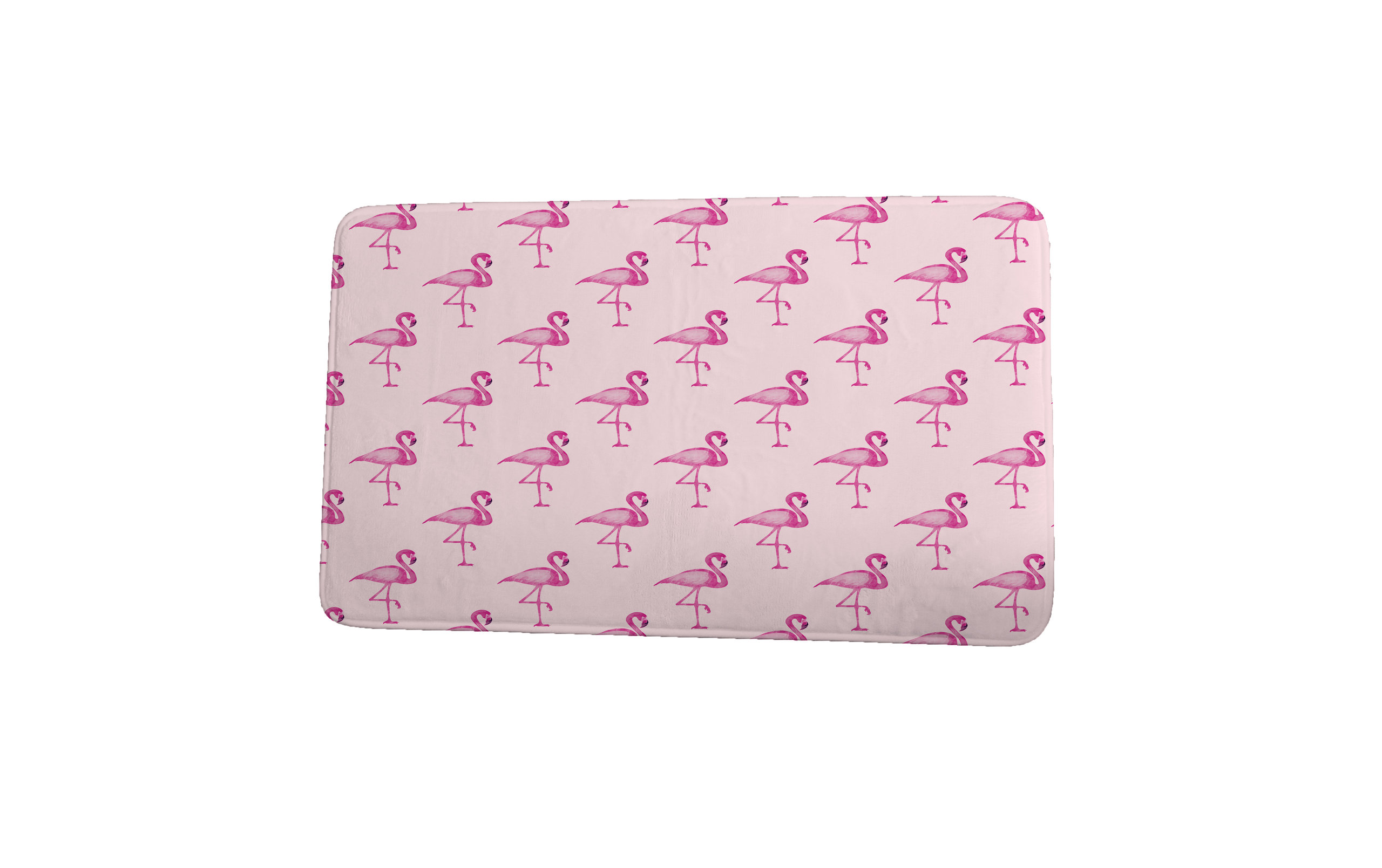 Palm Beach Flamingo Fanfare Multi Animal Print Bath Mat, 21"x34 ...