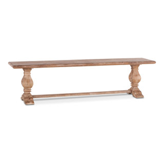 Pengrove 72-Inch Mango Wood Dining Bench in Antique Oak Finish - French ...