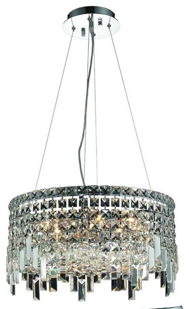 Elegant Lighting Maxime 28" 12 Light Royal Crystal Chandelier, 20" - 12 ...