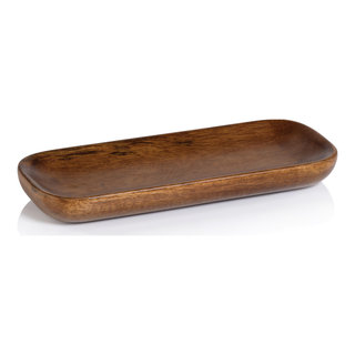 Olbia Handcrafted Mango Oasis Tray, Small - Transitional - Serving ...
