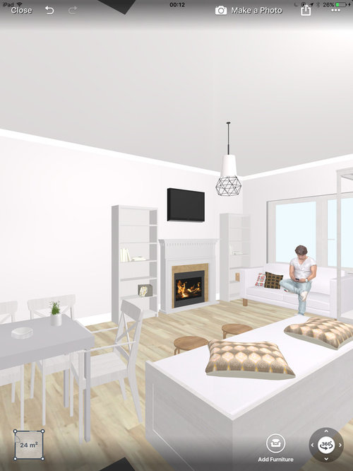 How to utilise through lounge? With floorplan attached | Houzz UK