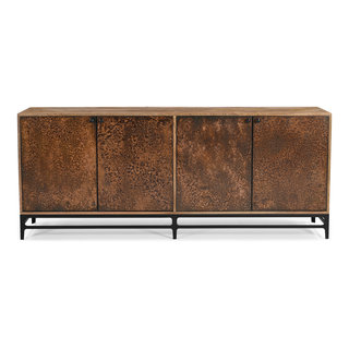Balthazar Sideboard with Contemporary Multi-colored Dark Copper Tone ...