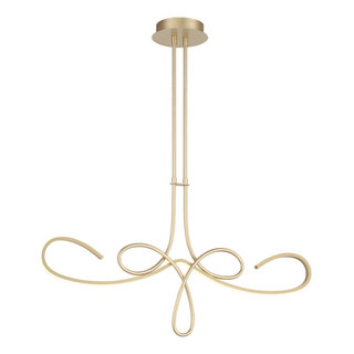 George Kovacs Astor LED Island Pendant, Soft Gold - Modern - Pendant ...
