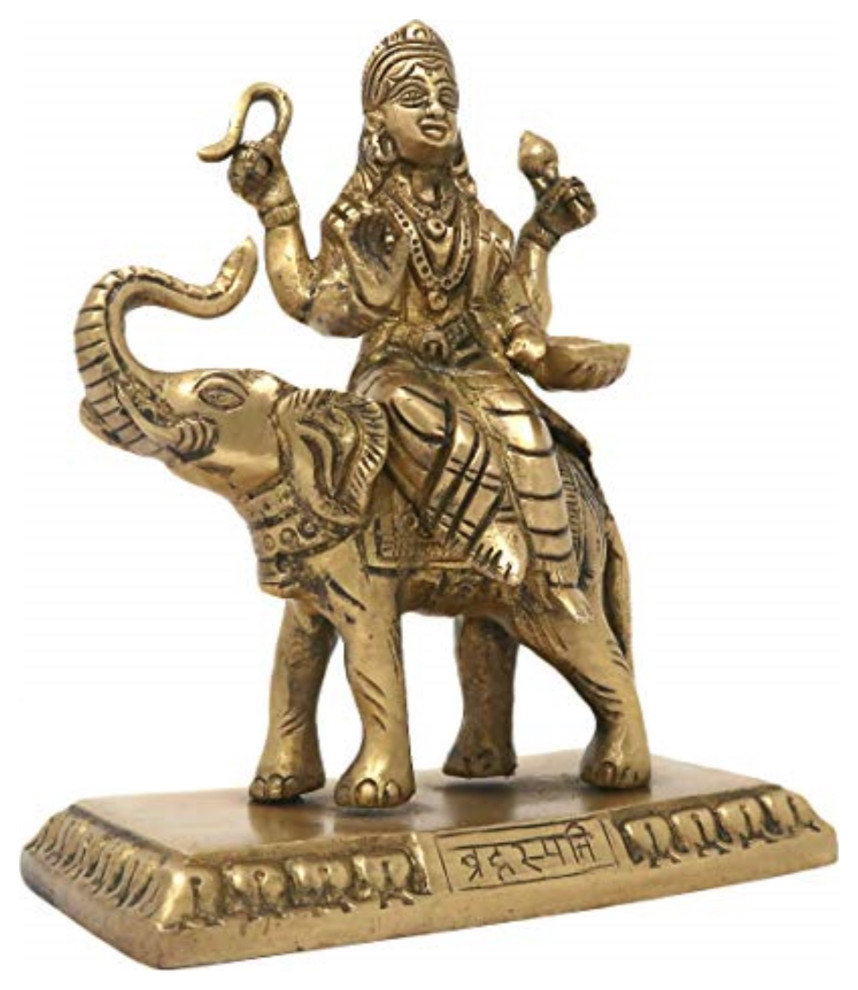 Idol Murti of Deity Brihaspati God Brass Statue Size: 8x6x3" 1.74 Kg ...