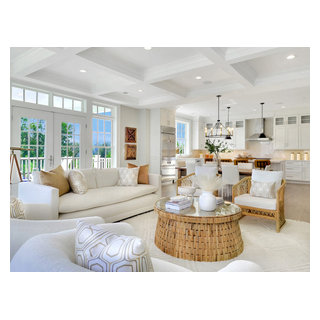 CALIFORNIA COASTAL - Model Home Staging in Guilford - Beach Style - Living Room - New York - by ...