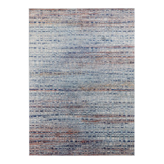 Weave & Wander Adelmo Abstract Contemporary Rug, Blue/Multi, 7'10"x10 ...