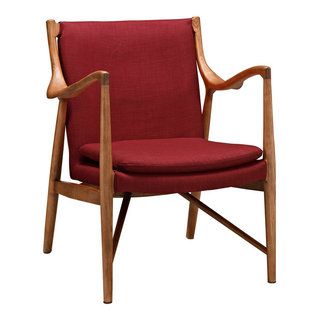 Makeshift Upholstered Lounge Chair - Midcentury - Armchairs And Accent ...