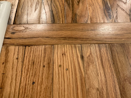 Crowning on newly installed hardwood