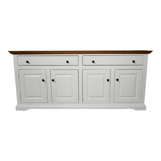 70" Two toned Traditional Sideboard Buffet - Transitional - Buffets And ...