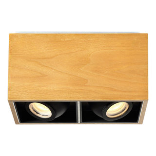 Box 11" LED 2-Light Square Adjustable Gimbal Flush Mount 3000K, 11 ...