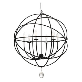 Crystorama Lighting Group 9226 Solaris 6 Light 23"W Taper Candle ...