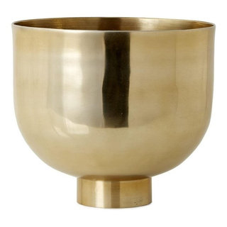 Serene Spaces Living Gold Finish Compote, Stylish Aluminium Bowl ...