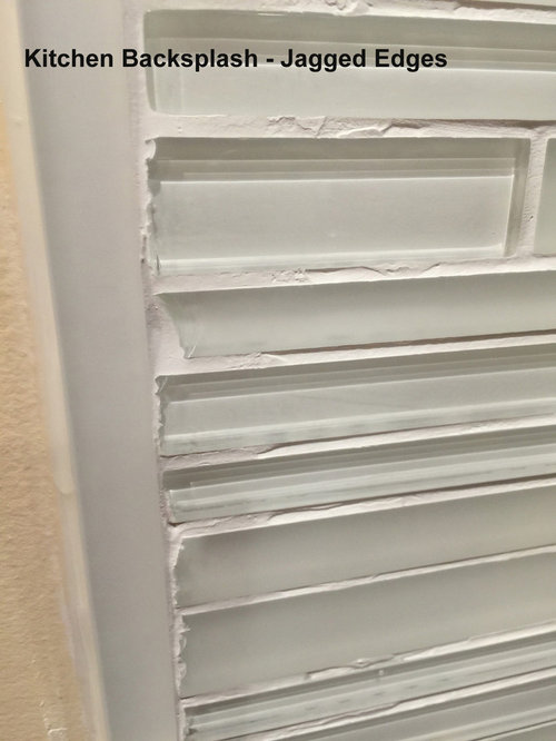 Help - Bad workmanship on kitchen backsplash
